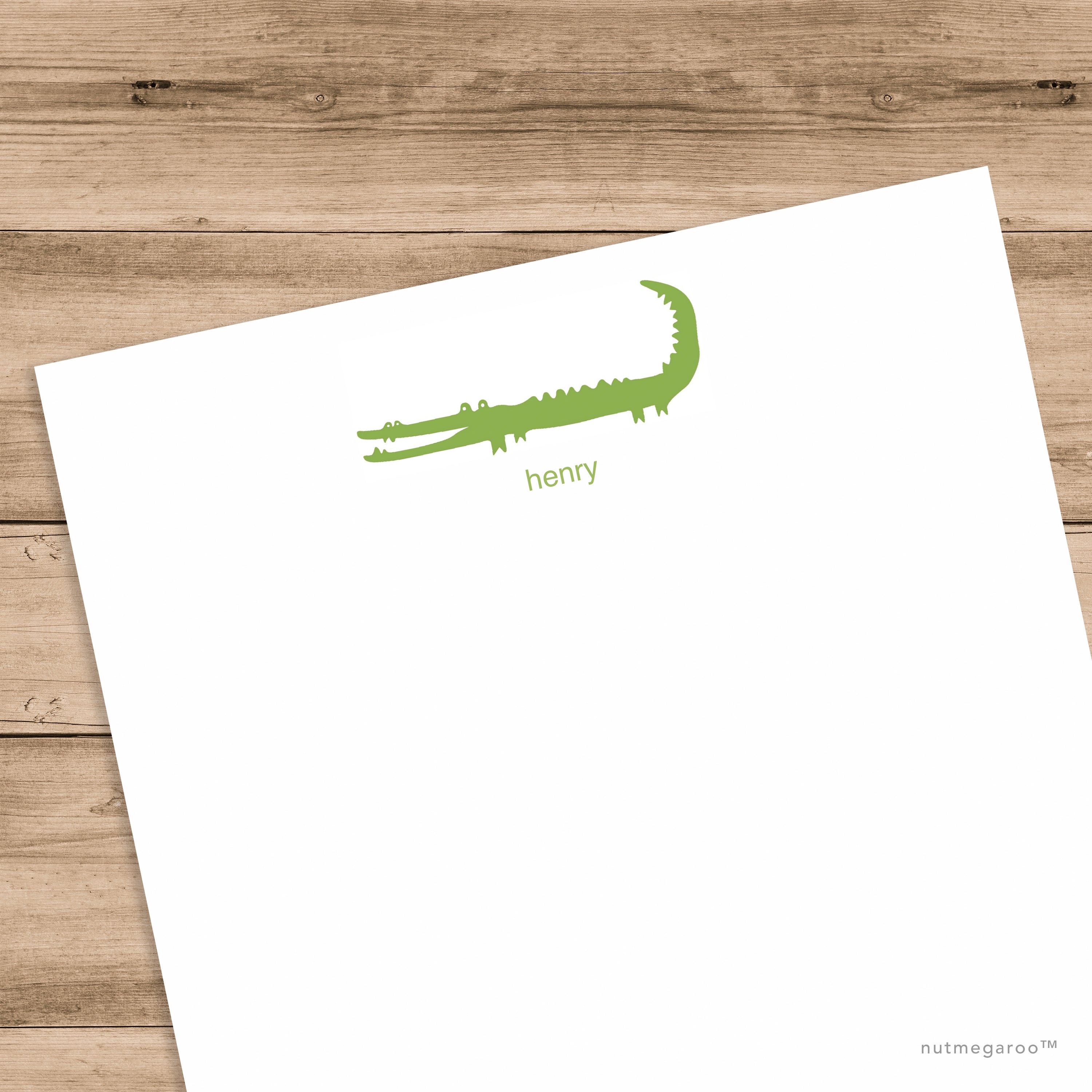 Gator Kids Stationery - Printable – Nutmegaroo